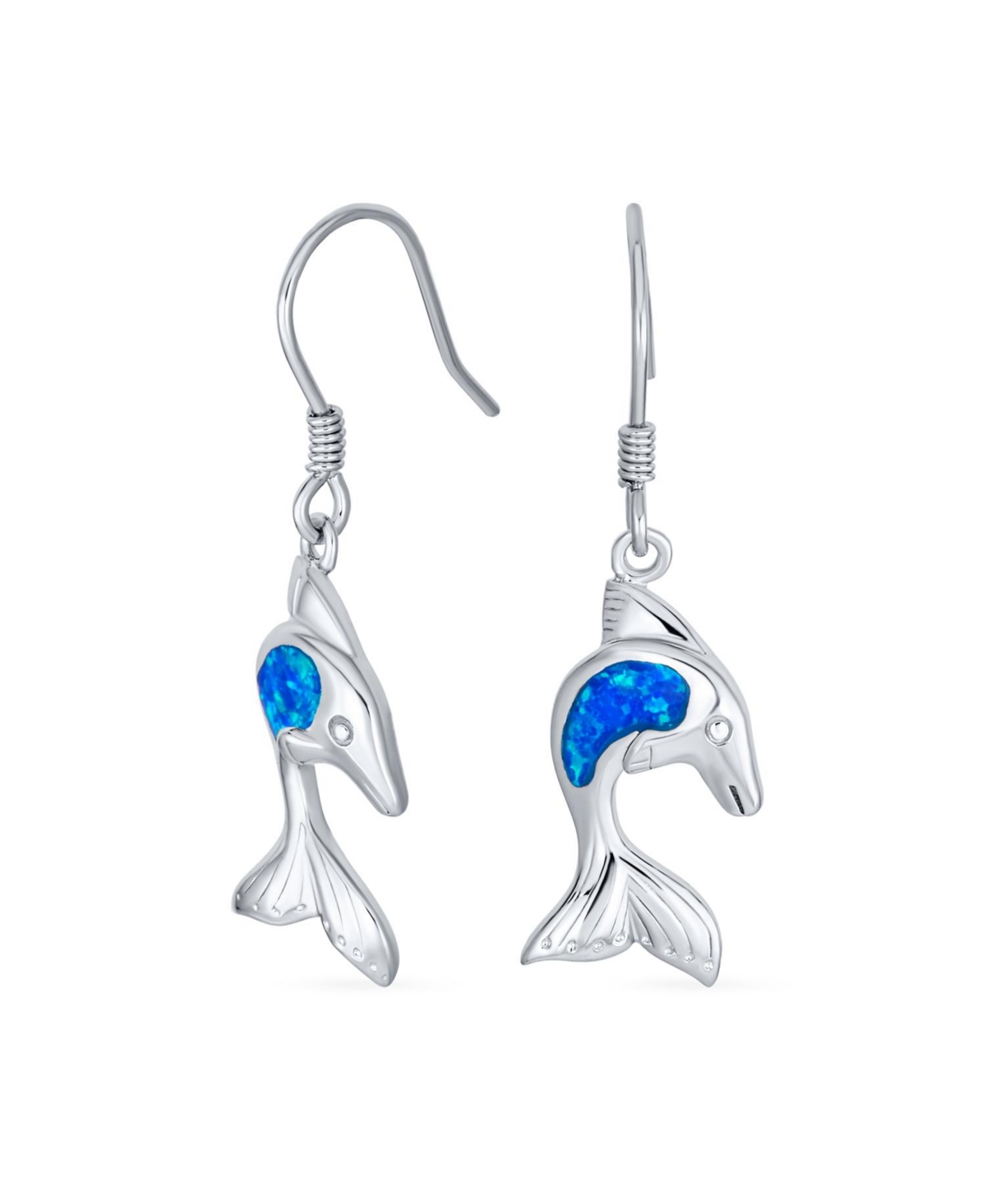 Click here for Bling Jewelry Created Blue Opal Inlay Nautical Oce... prices
