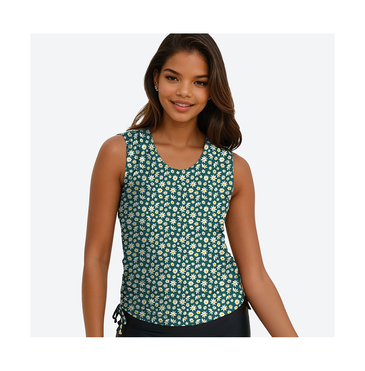 Click here for Calypsa Womens Closed Back Maya Swim Top - Dark ja... prices