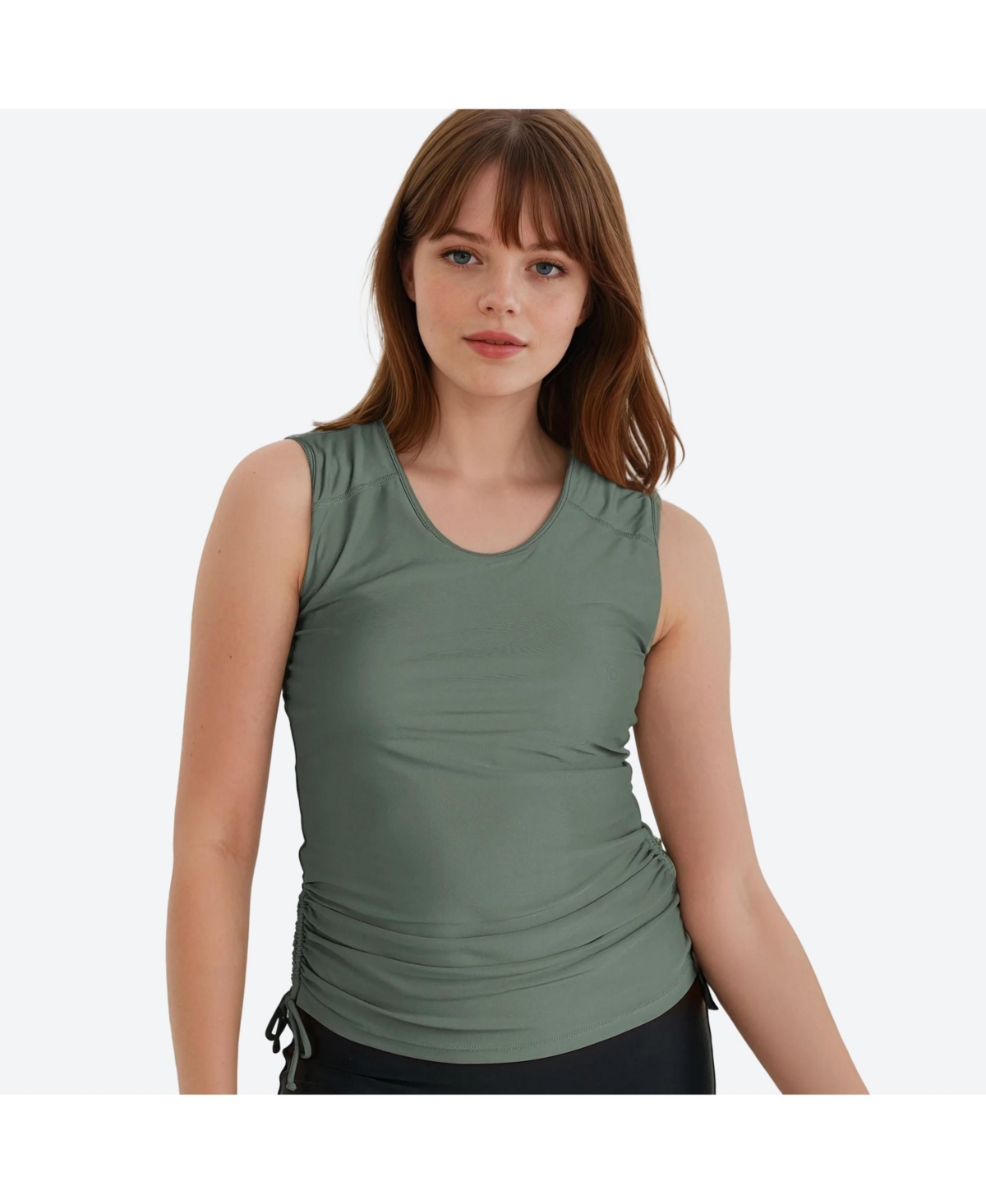 Click here for Calypsa Womens Closed Back Maya Swim Top - Sage gr... prices