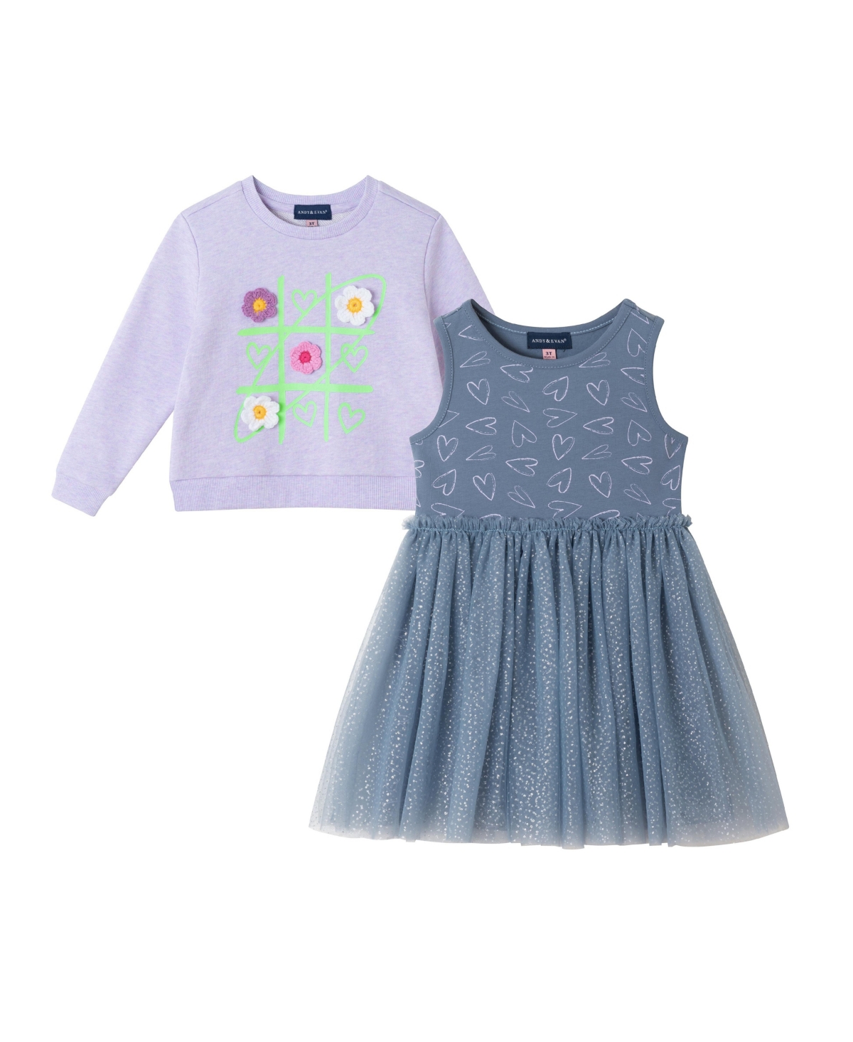 Click here for Andy & Evan Toddler Girls Toddler/Child Heart Prin... prices