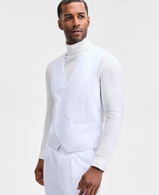 Tayion Collection Men's Classic-Fit Suit Separates Vest - Macy's