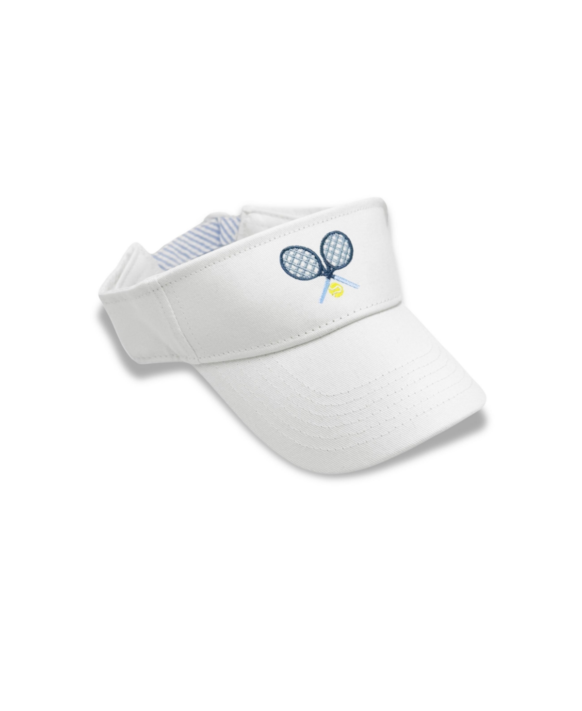 Click here for Bits & Bows Boys Tennis Visor - White prices