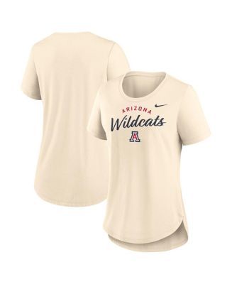 Nike Women's Tan Arizona Wildcats Script Logo Tri-Blend T-Shirt - Macy's