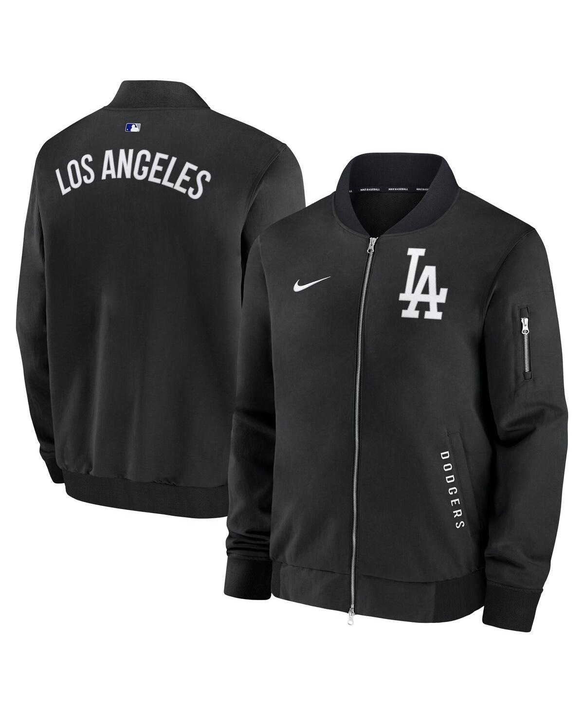 Nike Men's Black Los Angeles Dodgers Authentic Collection Dugout Full ...
