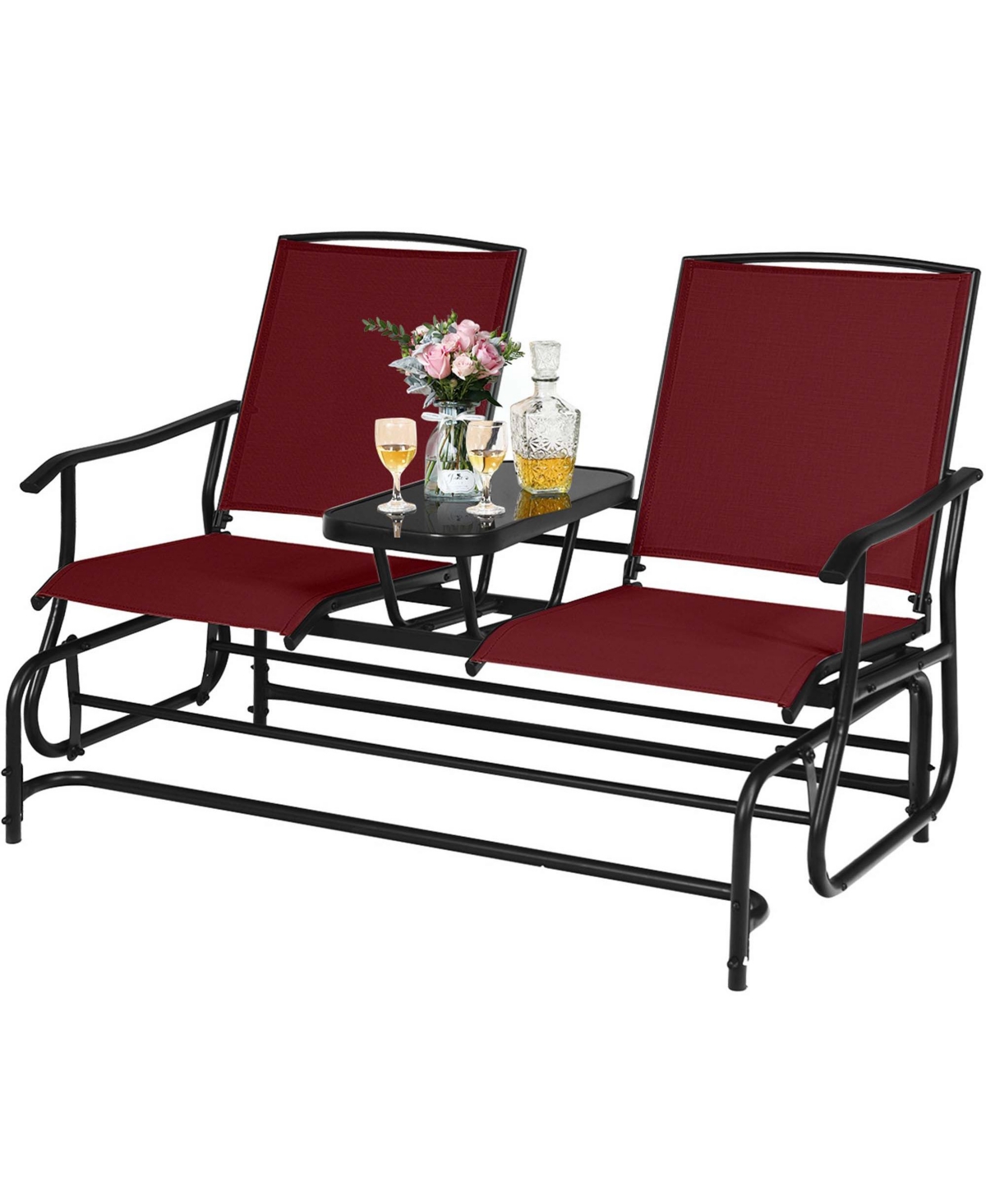 Click here for 2 Person Outdoor Patio Double Glider Chair Lovesea... prices