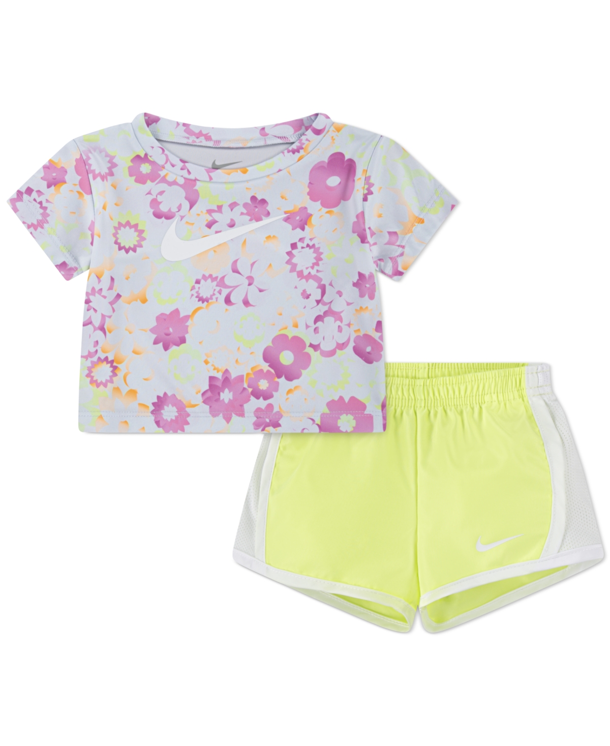 Click here for Nike Baby Girls Dri-fit T-Shirt & Colorblocked Tem... prices