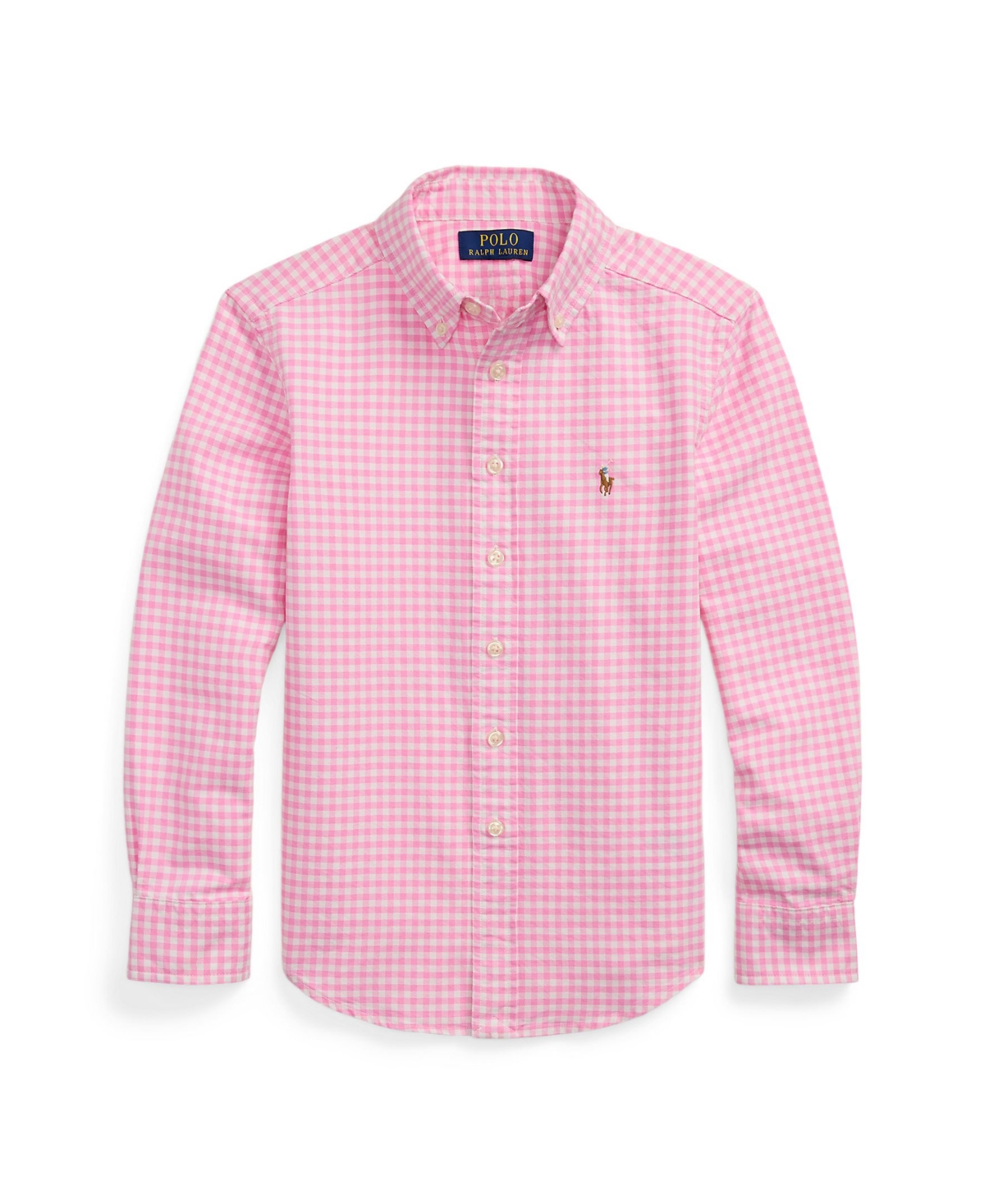 Click here for Polo Ralph Lauren Big Boys Gingham Oxford Shirt -... prices