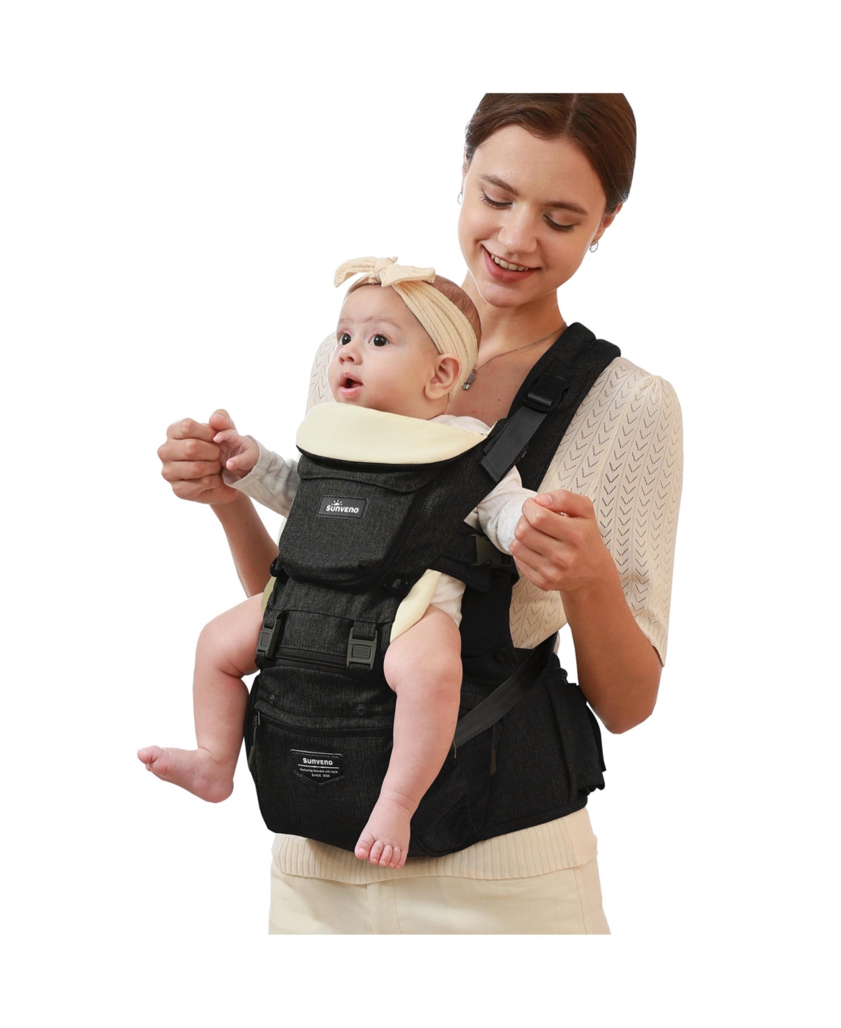 Click here for Sunveno 3 in 1 Ergonomic Baby Carrier with Hip Sea... prices