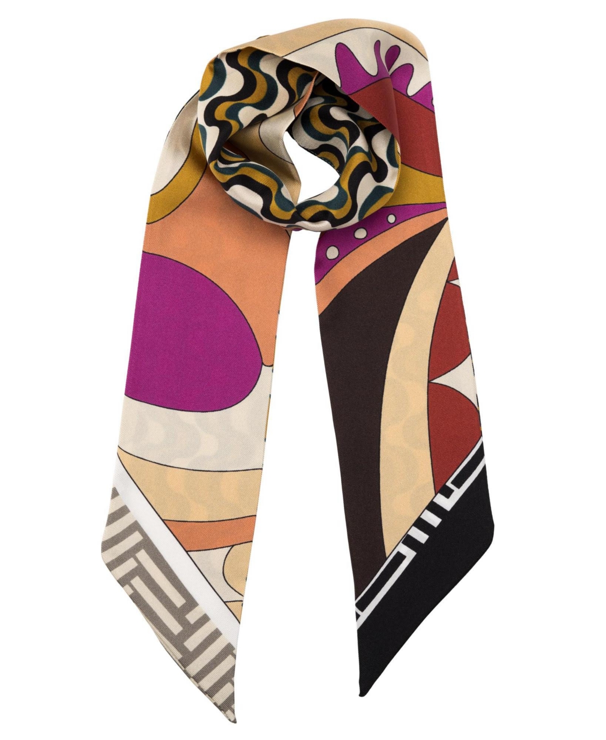 Click here for Jessica - Silk Twilly for Women - Gold  pink prices