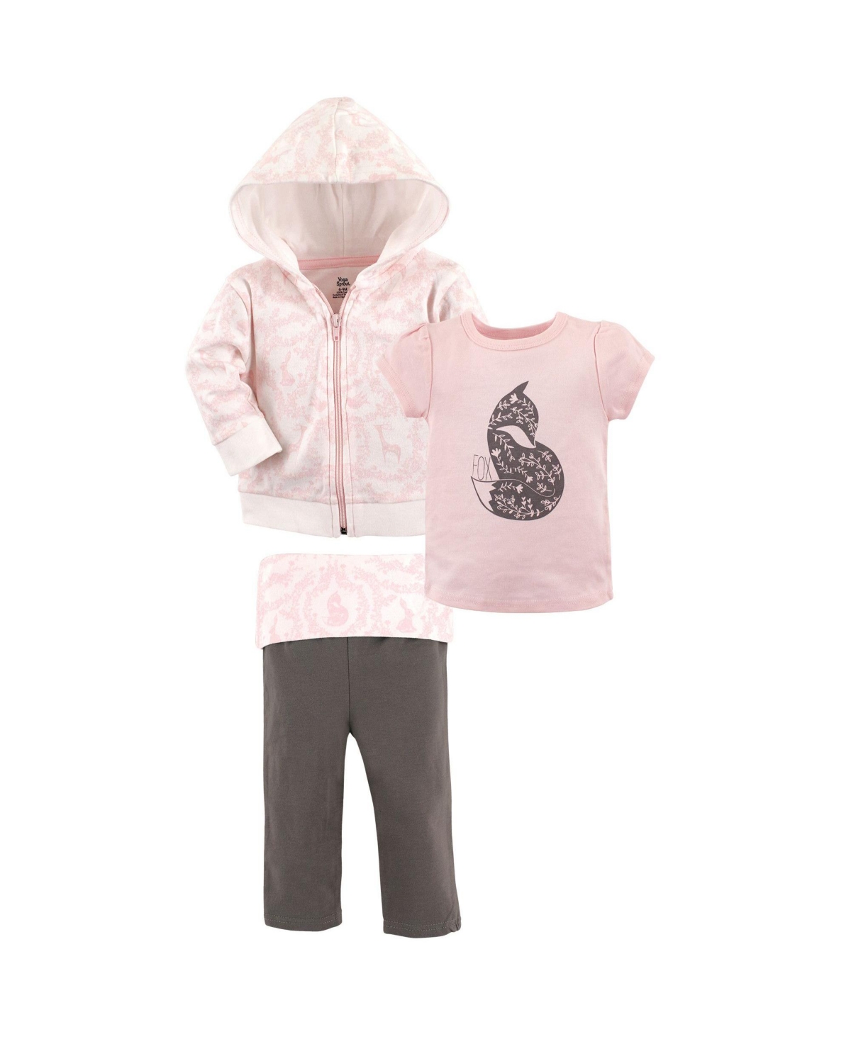 Click here for Yoga Sprout Toddler Girls Cotton Hoodie  Bodysuit... prices