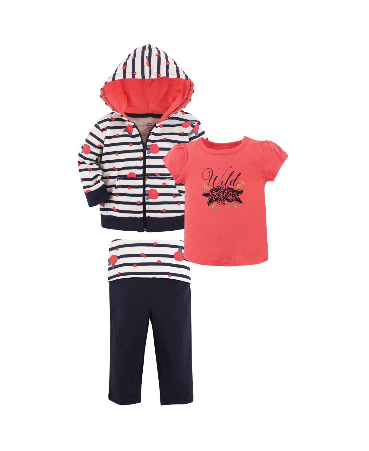 Click here for Yoga Sprout Toddler Girls Cotton Hoodie  Bodysuit... prices