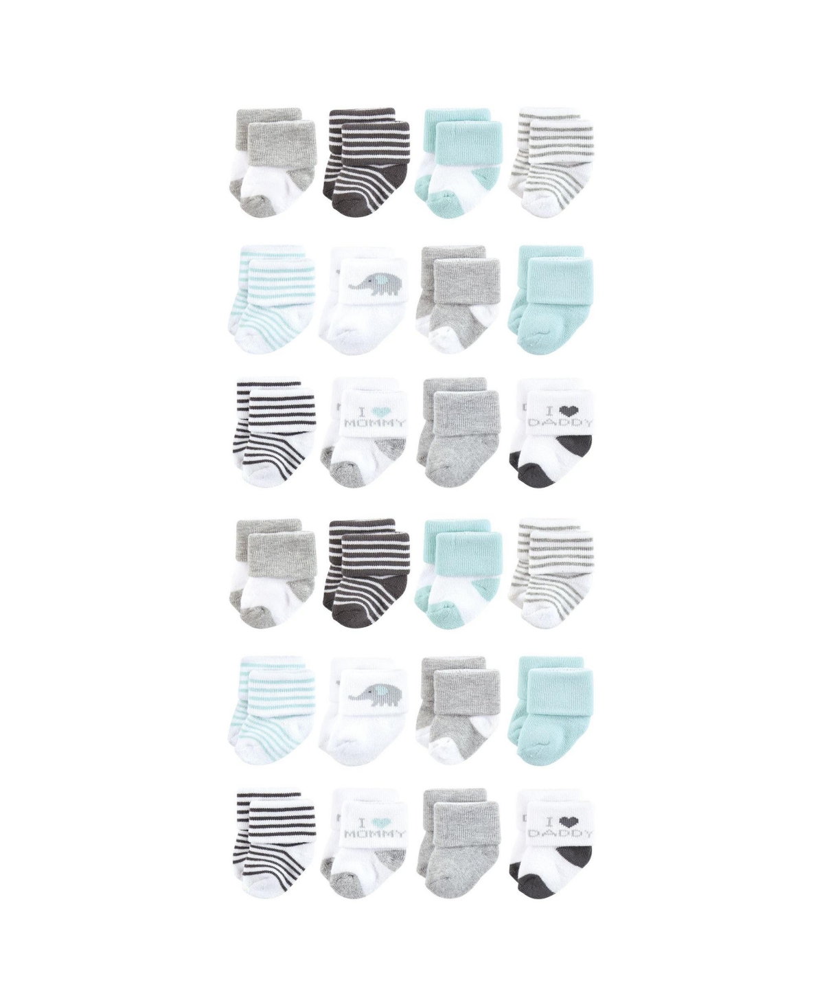 Click here for Hudson Baby Baby Boys Hudson Unisex 24-Pair Plush... prices