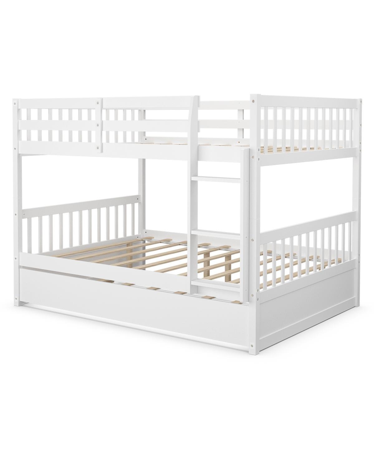 Click here for Full over Full Bunk Bed Platform Wood Bed with Lad... prices