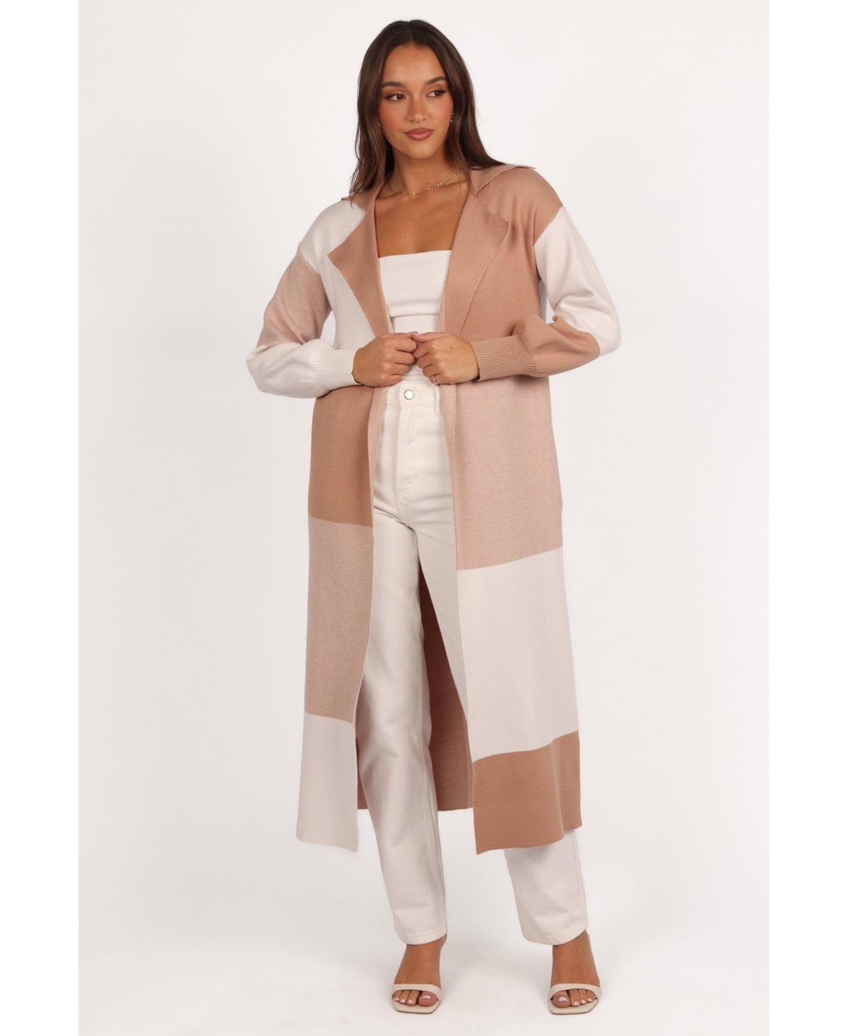 Click here for Petal and Pup Womens Kingston Large Check Long Car... prices