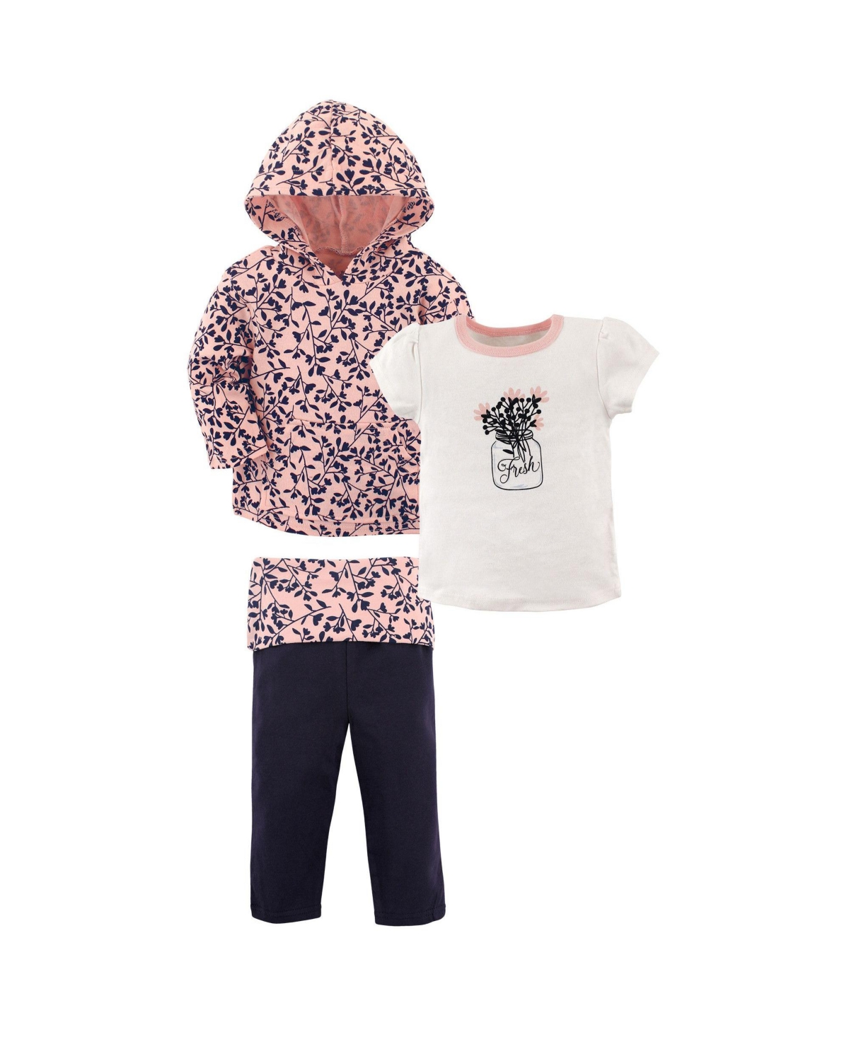 Click here for Yoga Sprout Toddler Girls Cotton Hoodie  Bodysuit... prices