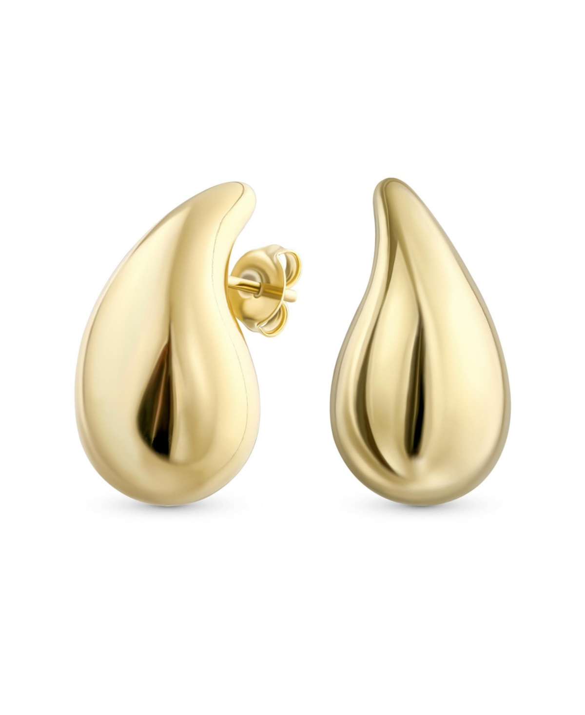 Click here for Bling Jewelry Chunky Large Yellow Gold Plated Drop... prices