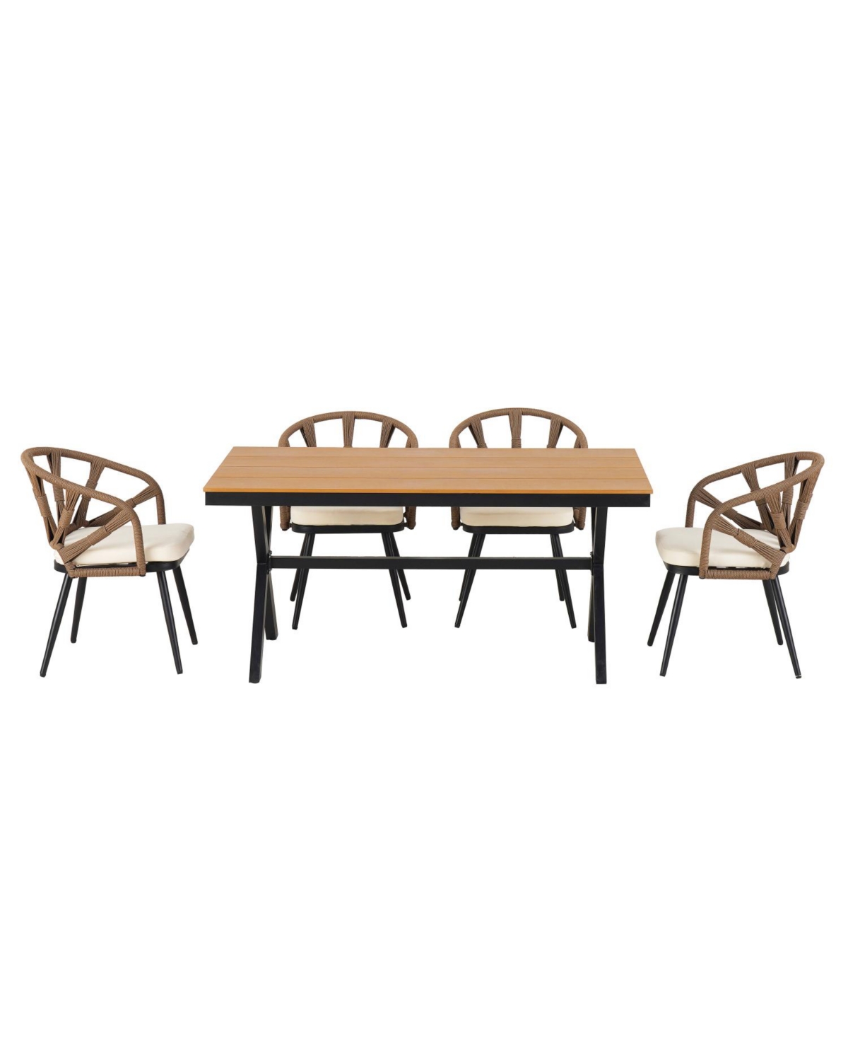 Click here for Streamdale Outdoor Pe rattan set  chairs & plastic... prices