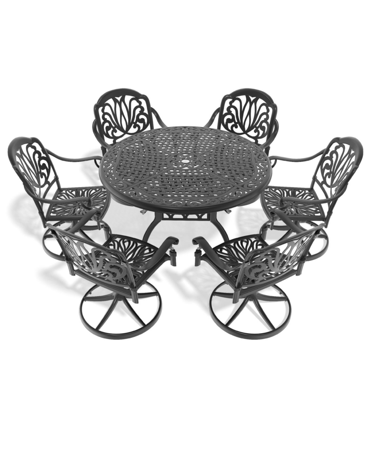 Click here for Streamdale 7-pc Cast Aluminum Dining Set  6 Swivel... prices