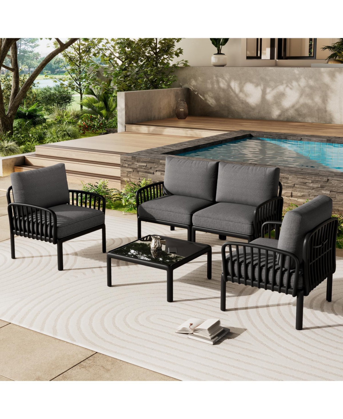 Click here for Streamdale 5-Piece Patio Set  Modern sectional wit... prices