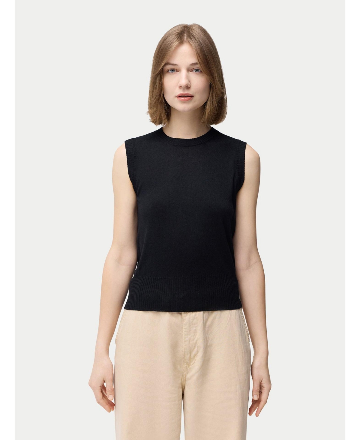 Click here for Gobi Cashmere Womens Cashmere Silk Sleeveless Top... prices