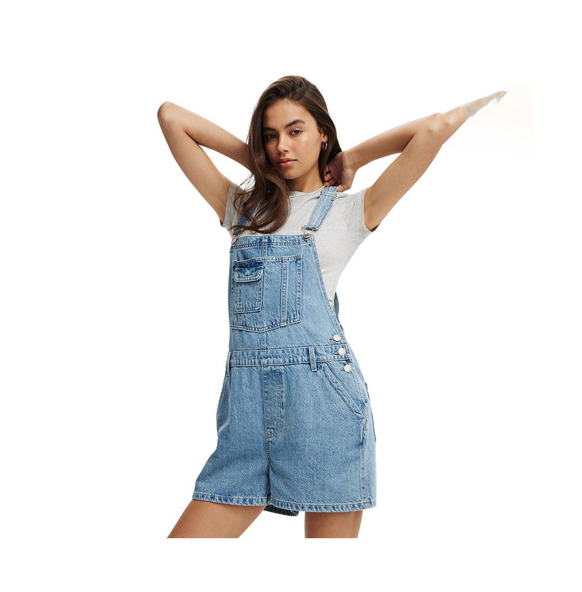 Click here for Cotton On Womens Short Denim Overall - Cleanwater... prices