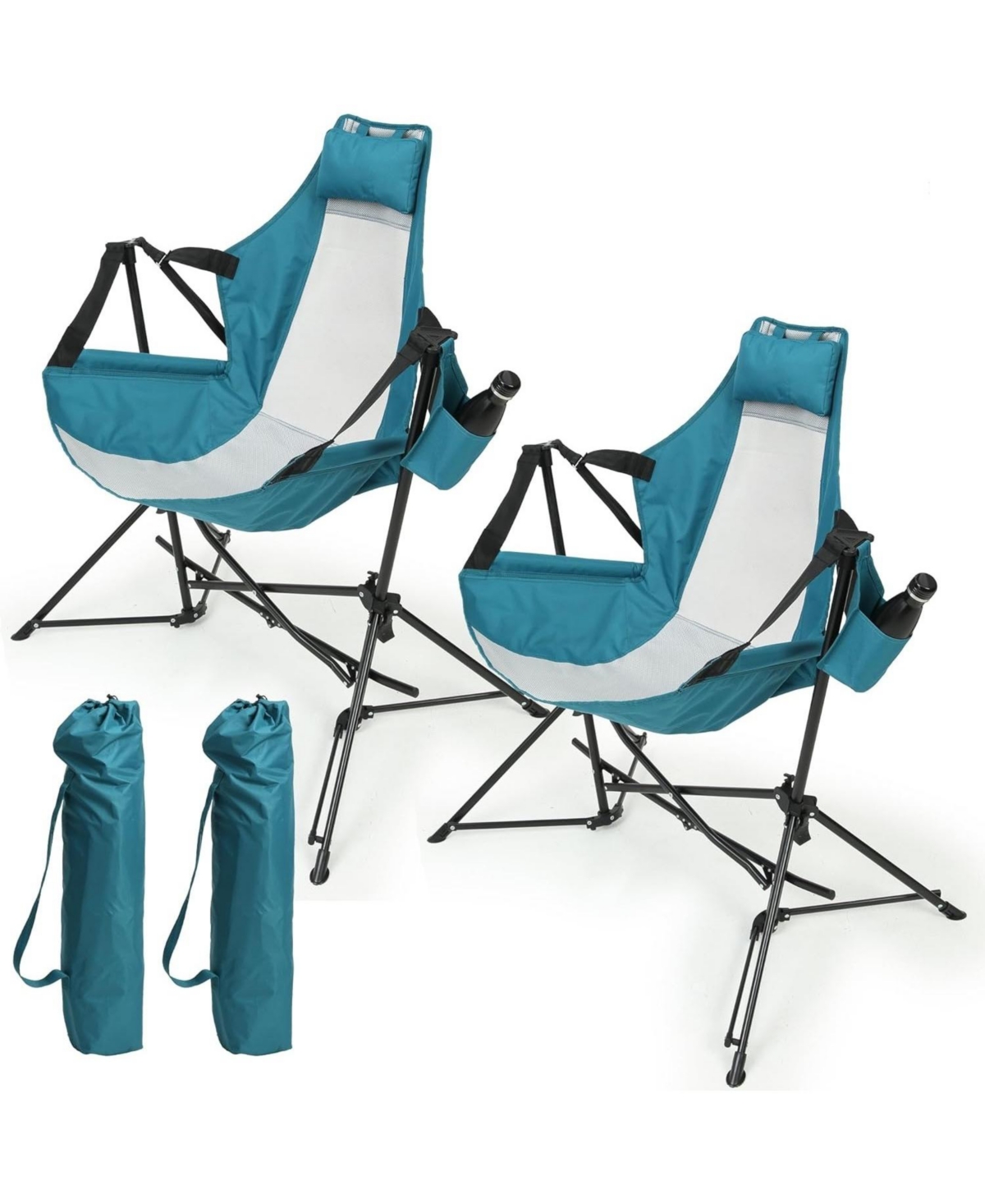 Click here for Streamdale Blue portable folding rocking chairs (2... prices