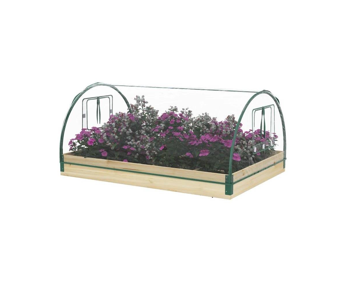 Click here for Mini Raised Garden Bed Planter Box with Greenhouse... prices