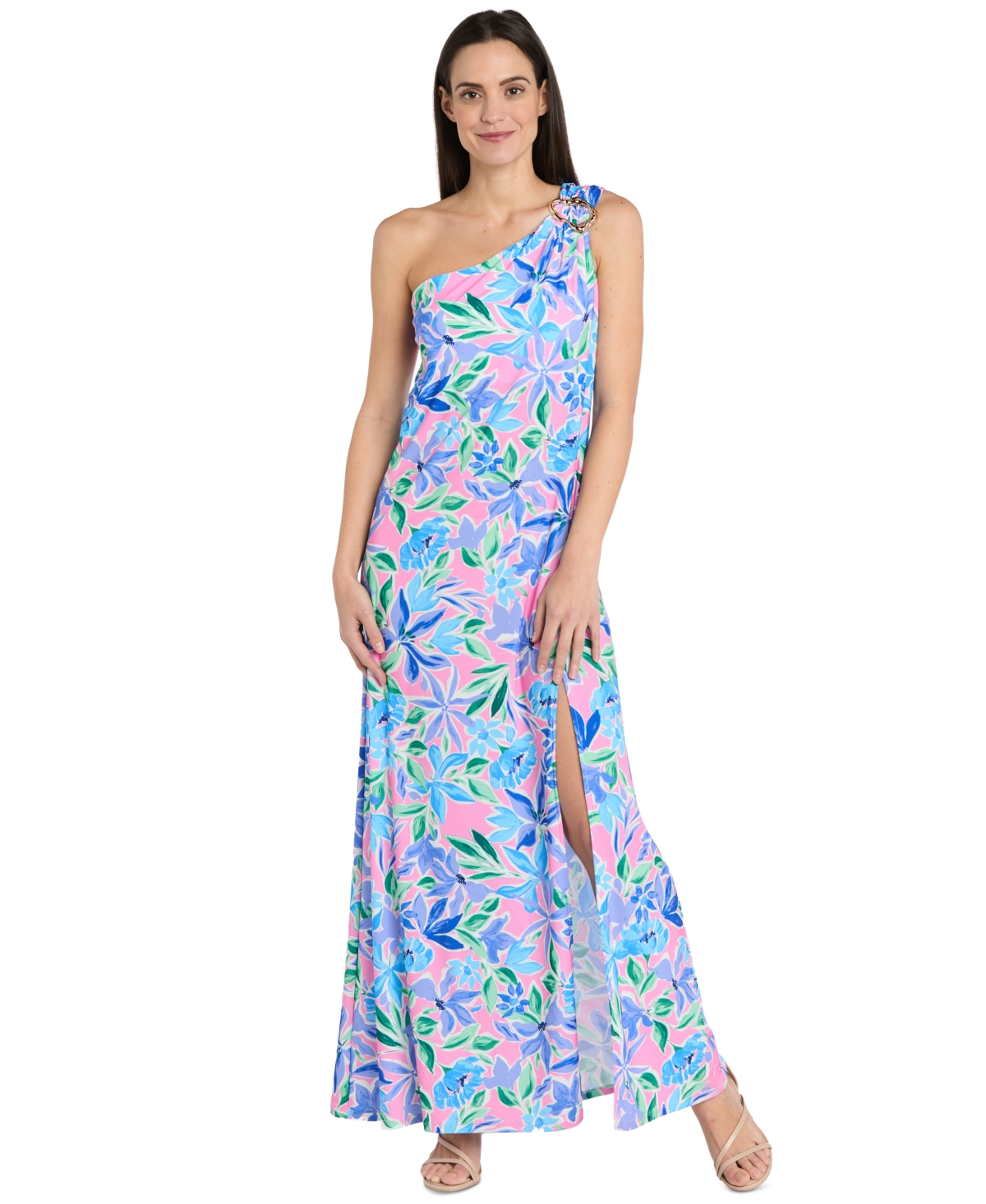 Click here for R & M Richards Womens Hardware-Trim One-Shoulder M... prices