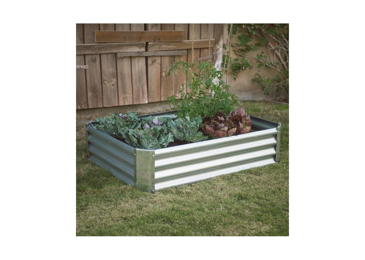 Click here for Industrial Farmhouse Raised Garden Bed Metal Plant... prices