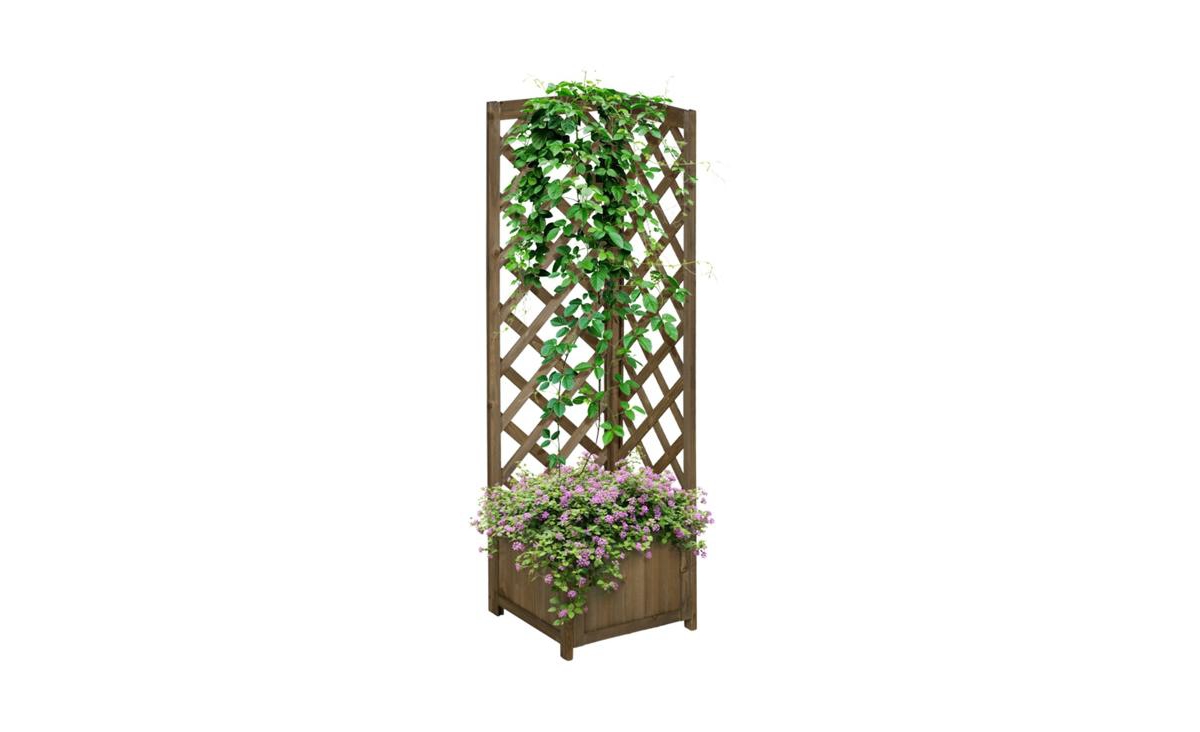 Click here for Wooden Planter Shelf with Storage for Flowers and... prices