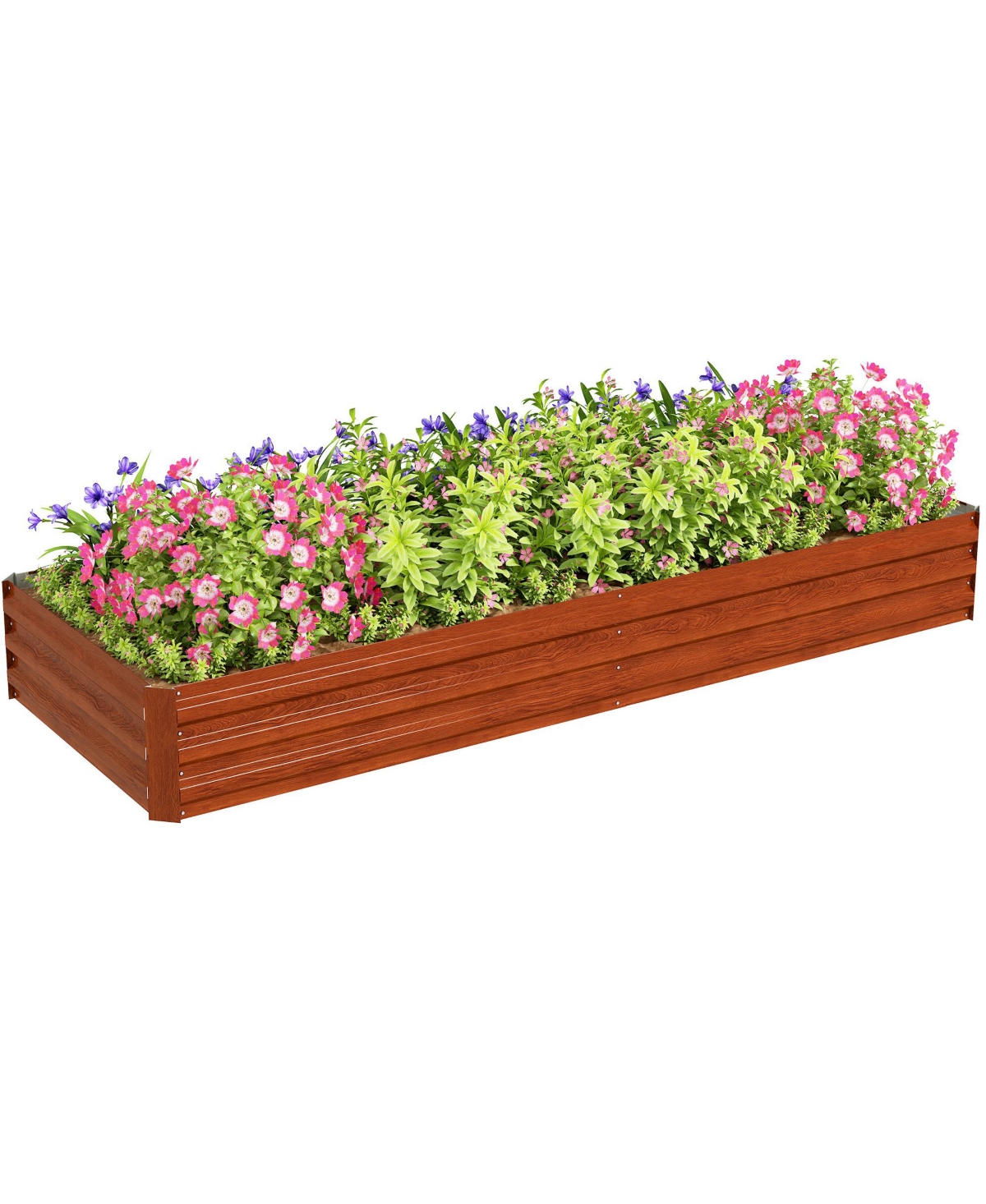 Click here for Outsunny Galvanized Raised Garden Bed Metal Plante... prices