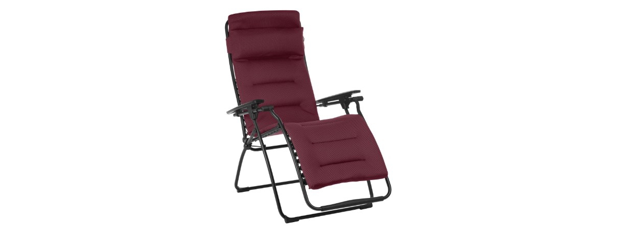 Click here for Steel Zero Gravity Chair with Red Cushion –... prices