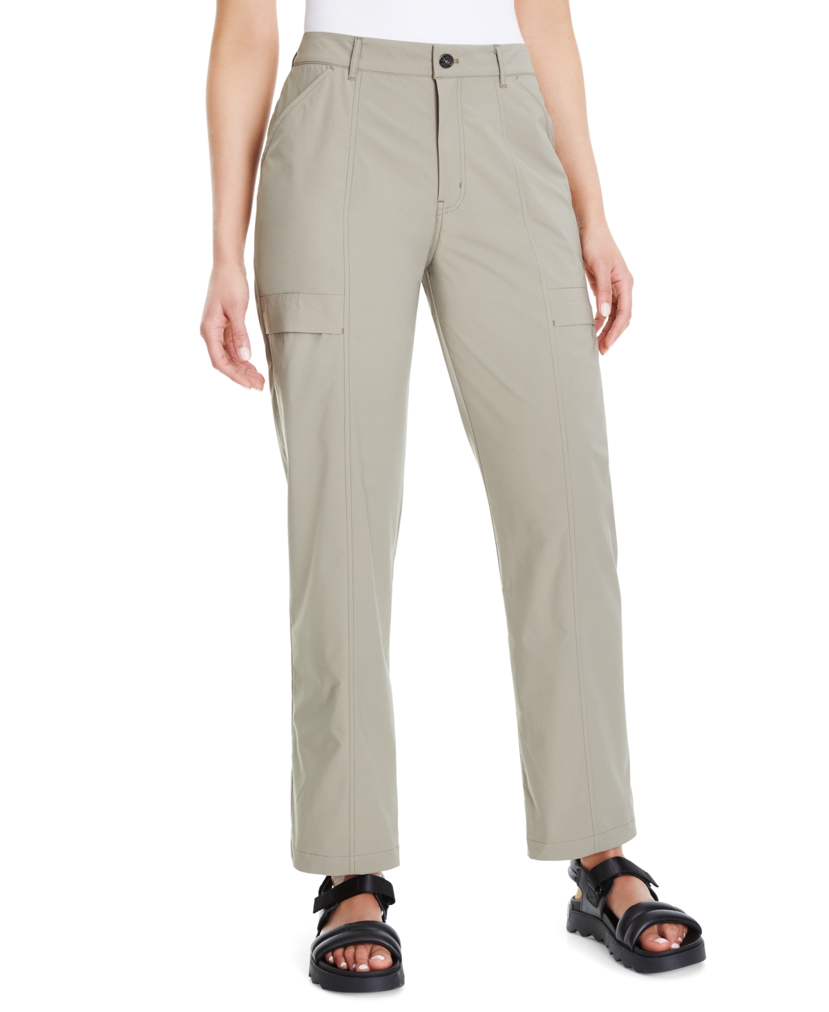 Click here for Bass Outdoor Womens Traveler Tech High Rise Pants... prices