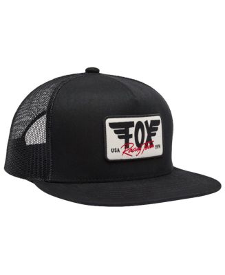 Fox Men's Black Fox Racing Winged Trucker Snapback Hat - Macy's