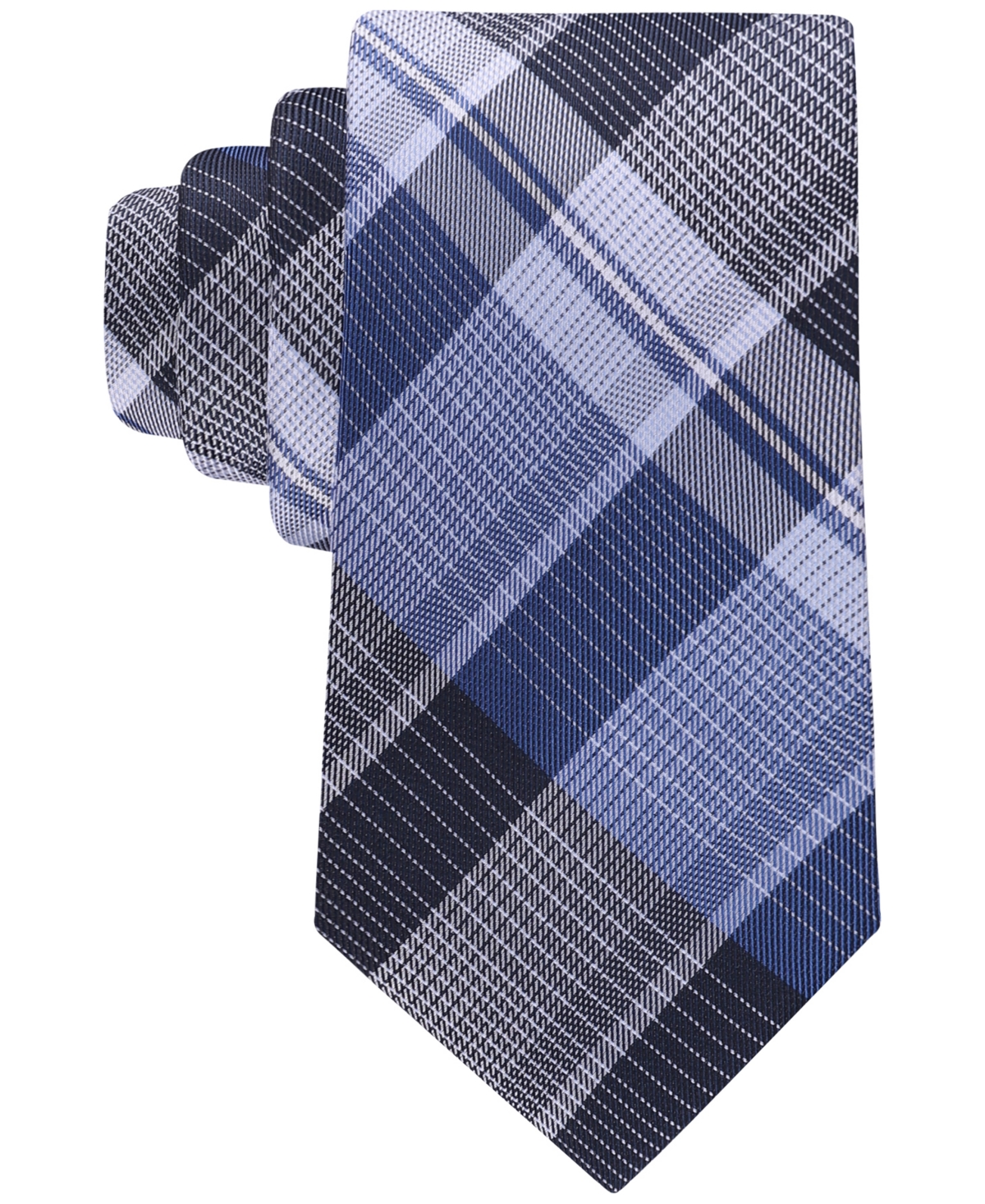 Click here for Calvin Klein Mens Rowe Plaid Tie - Navy prices