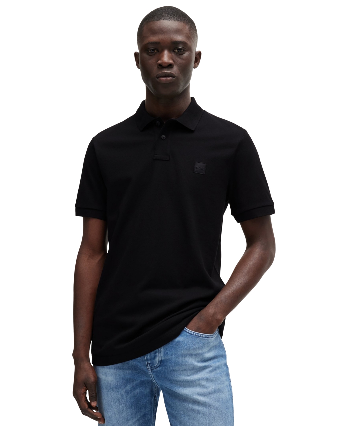 Click here for Boss by Hugo Boss Mens Slim-Fit Stretch-Cotton Log... prices