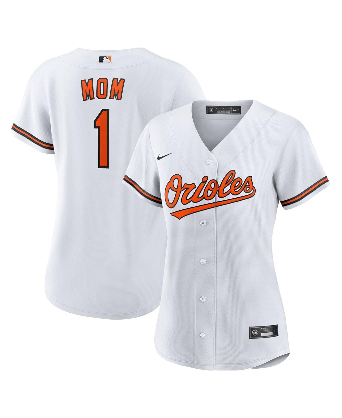 Click here for Nike Womens White Baltimore Orioles 1 Mom Home Rep... prices