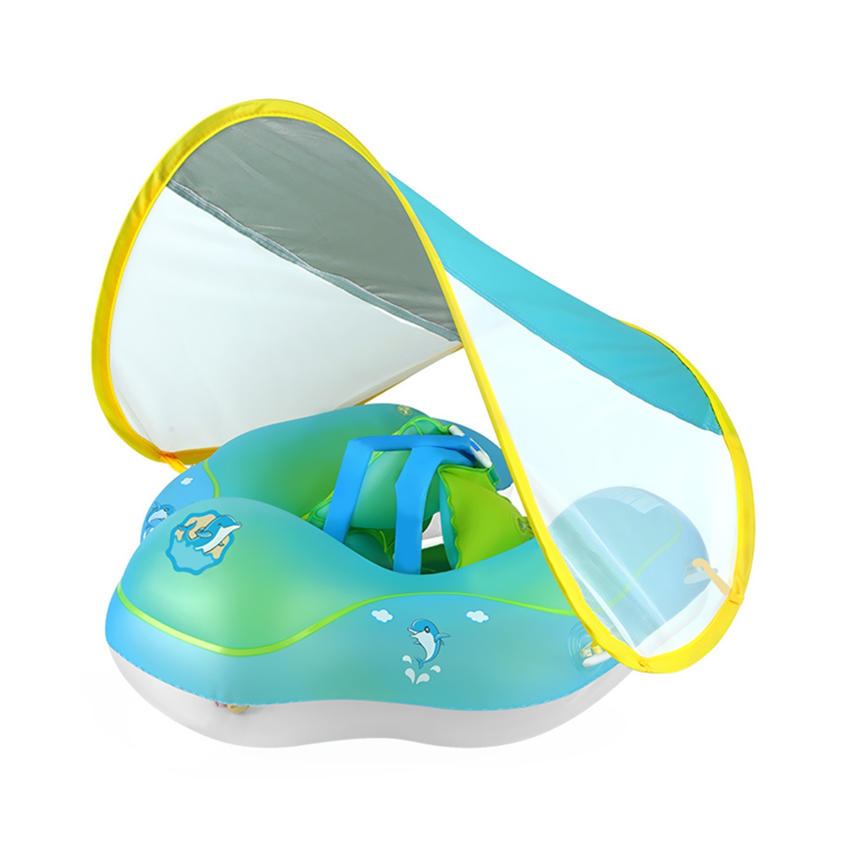 Click here for Baby Pool Float with Canopy Baby Float Infant Swim... prices