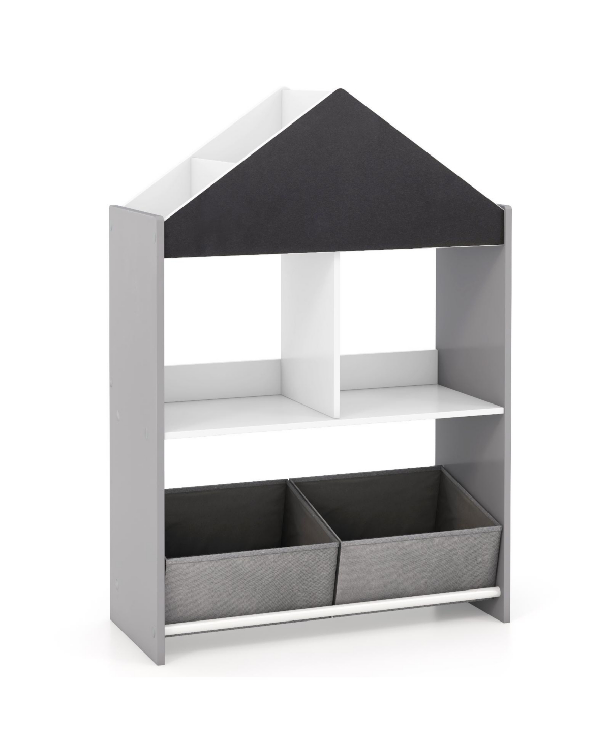 Click here for Playhouse Kids Bookshelf with Chalkboard and White... prices