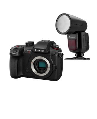 Panasonic LUMIX GH5II Mirrorless Camera Bundle with Flashpoint Zoom Li ...