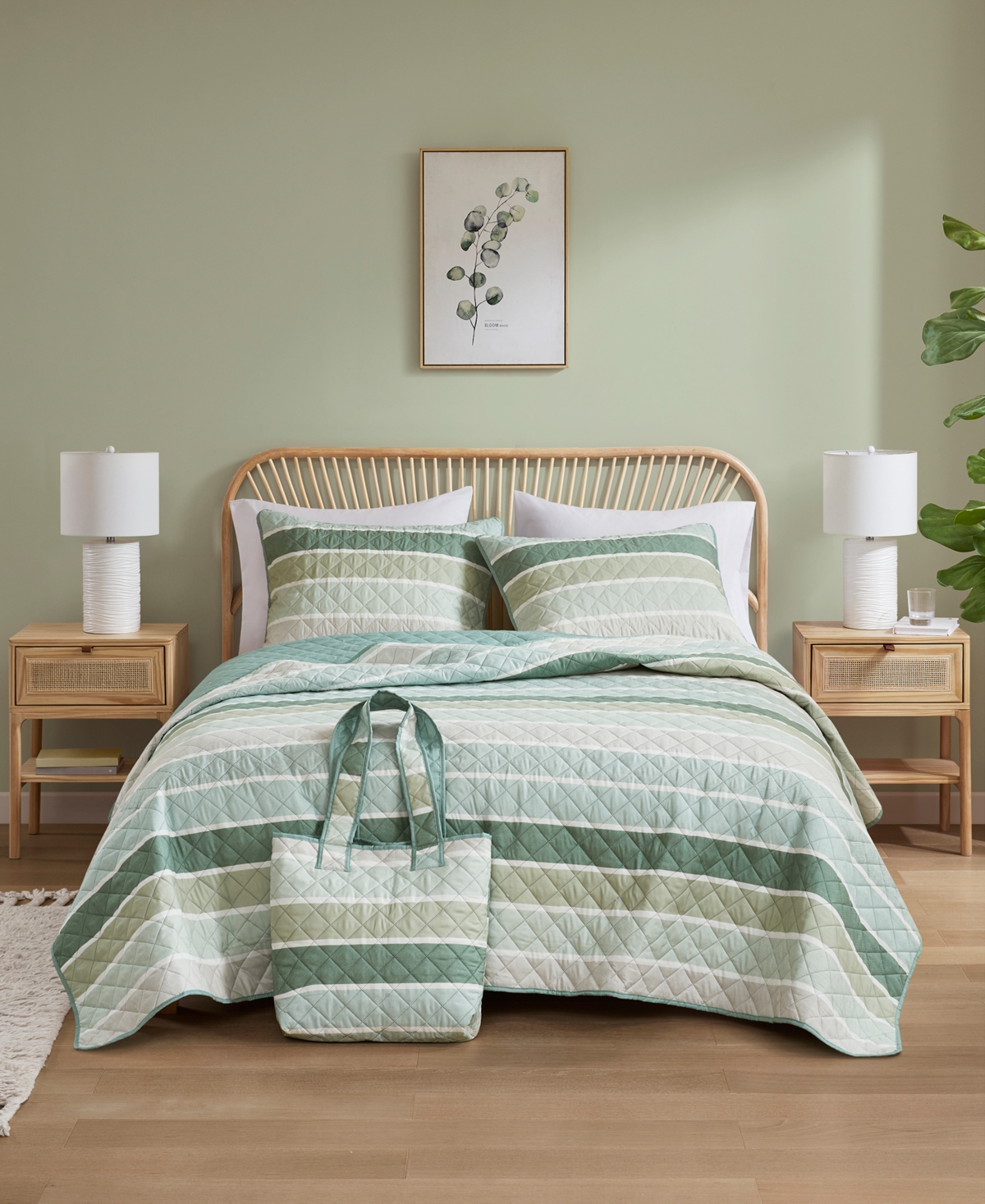 Click here for Addison Park Caleb Natural 4-Pc. Quilt and Tote Se... prices