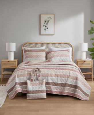 Addison Park Caleb Reversible Quilt & Tote Sets - Macy's