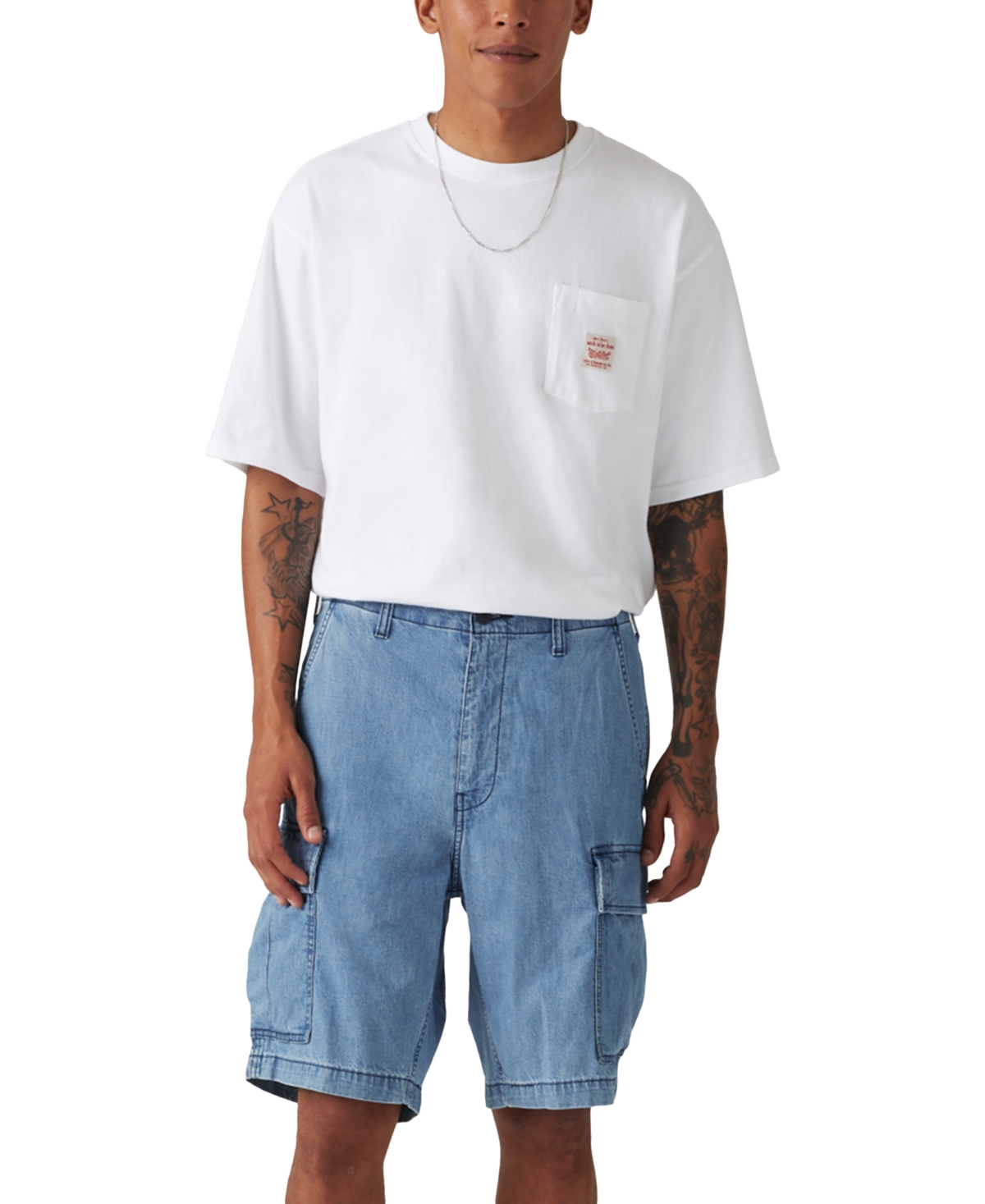 Click here for Levis Mens Carrier 9.5 Cargo Shorts - Blues prices