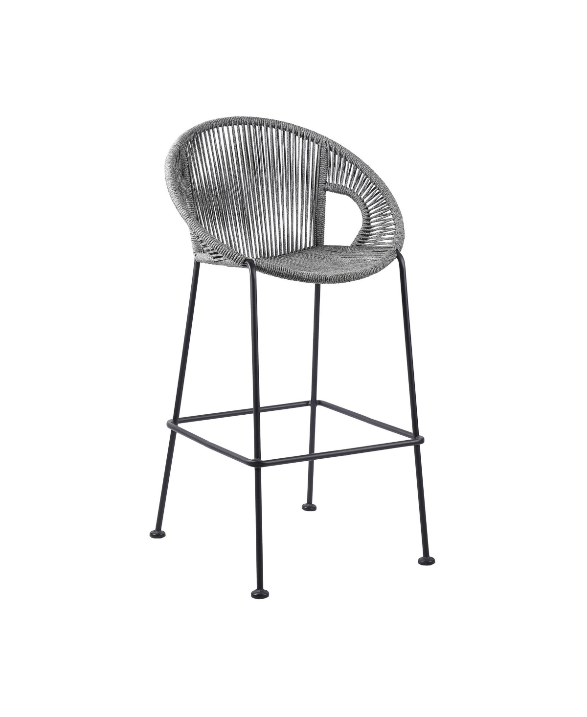 Click here for Low Back Metal Outdoor Counter Height Bar Chair wi... prices