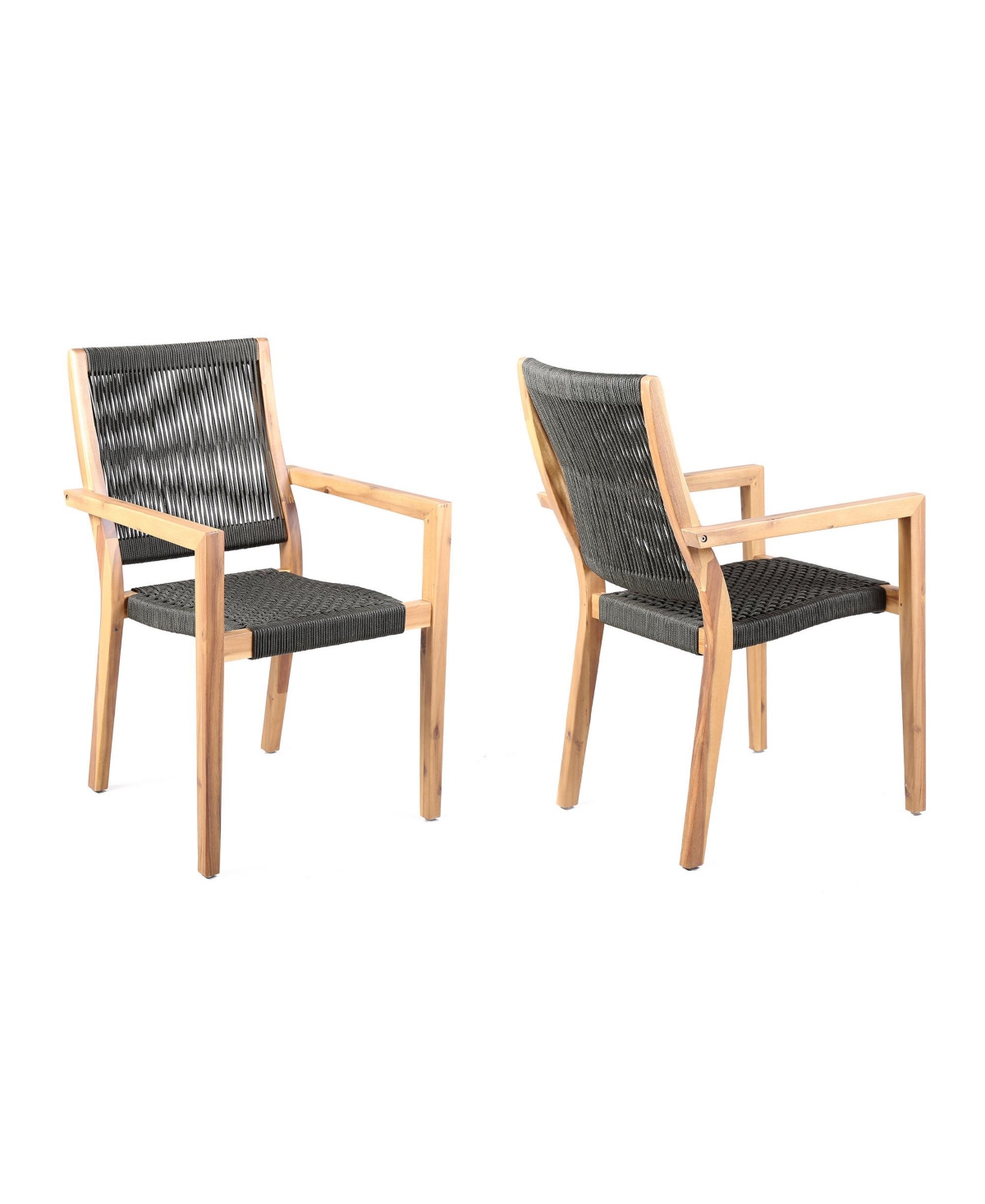 Click here for Set of Two Solid Wood Arm Chairs – Outdoor... prices