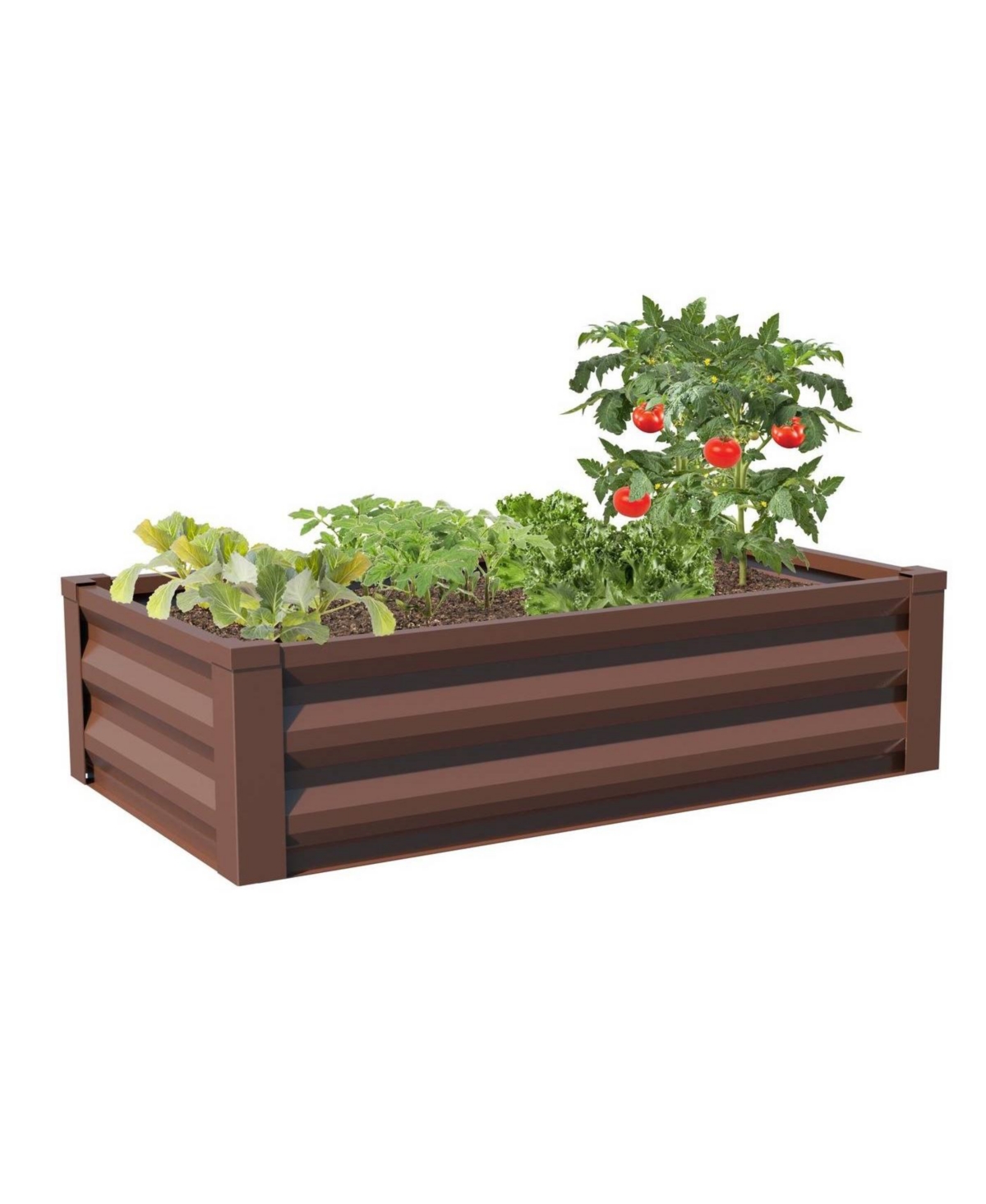 Click here for Powder Coated Metal Raised Garden Bed Planter - Br... prices