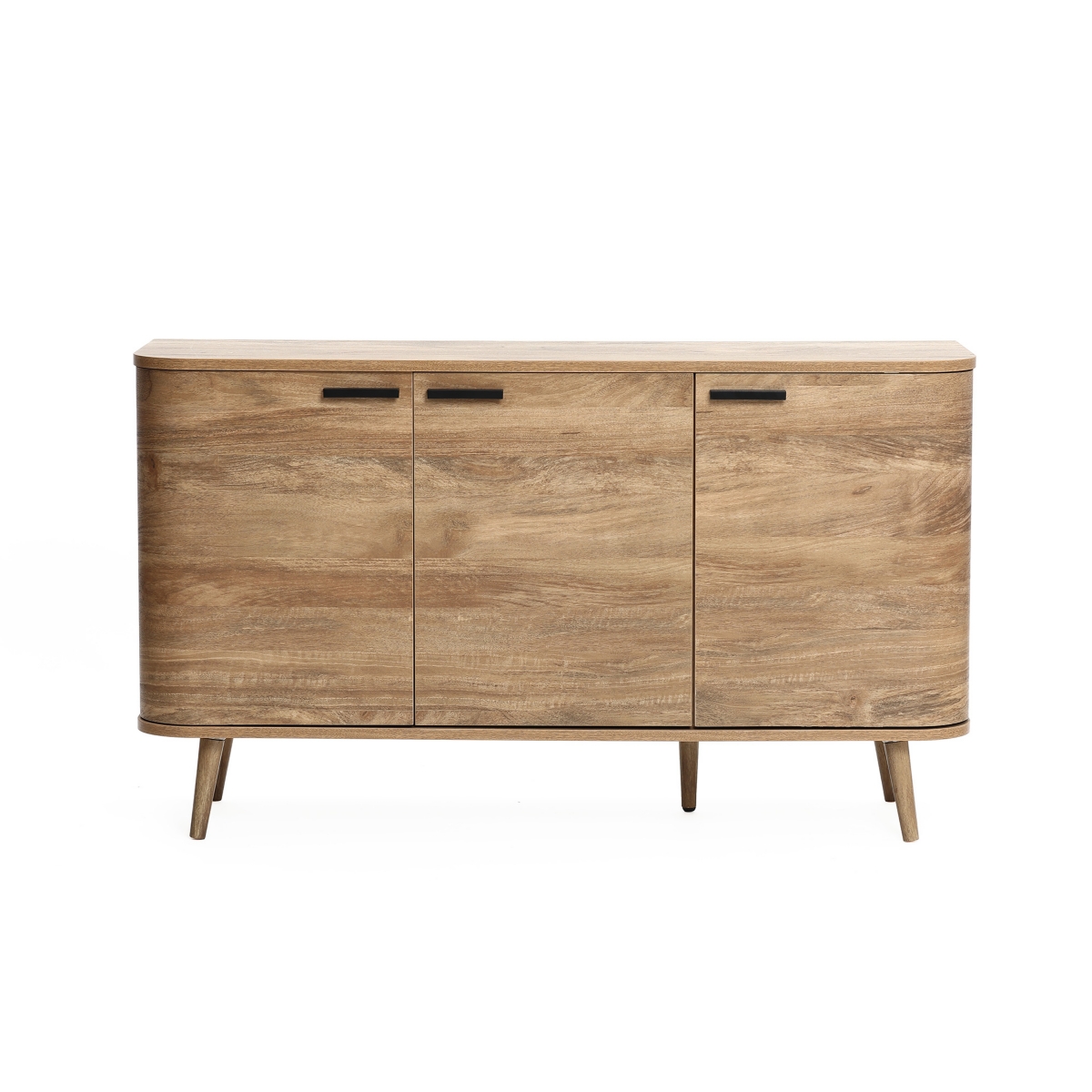 Click here for LuxenHome Natural Oak Manufactured Wood 3-Door 53.... prices