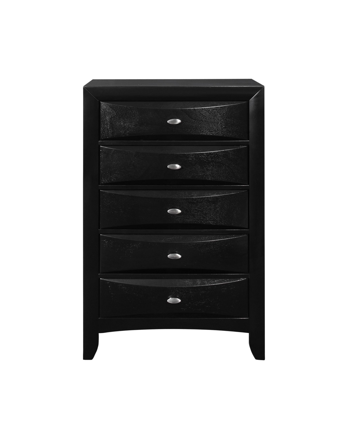Click here for Solid Wood Five-Drawer Dresser with Mirrored Accen... prices