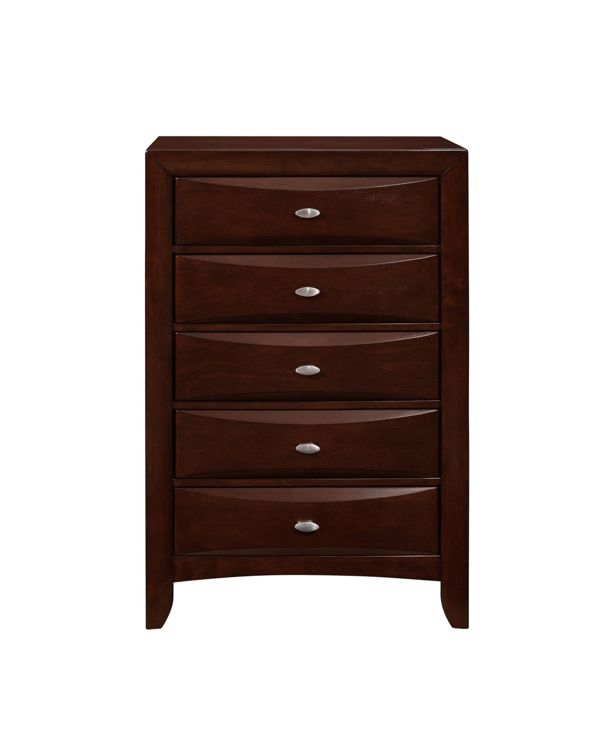 Click here for Solid Wood Five-Drawer Dresser with Mirrored Accen... prices