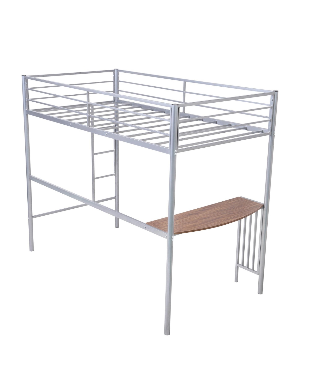 Click here for Metal Loft Bed with Desk – Space-Saving Des... prices